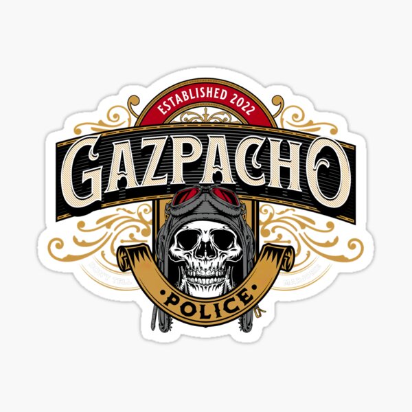 "Gazpacho Police - hommage à Marjorie Taylor Greene " Sticker for Sale ...