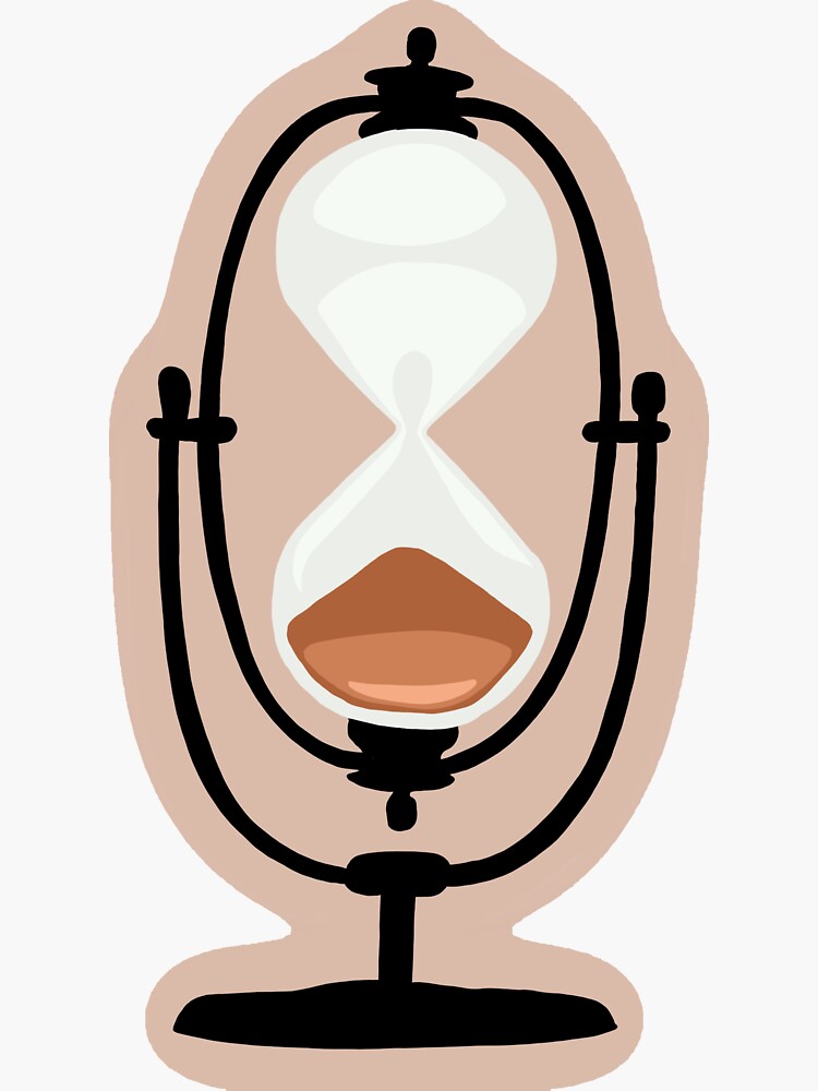"Hourglass sticker" Sticker by starrymoonlight | Redbubble