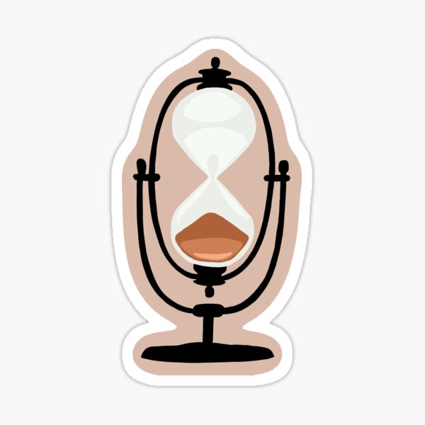 "Hourglass sticker" Sticker by starrymoonlight | Redbubble
