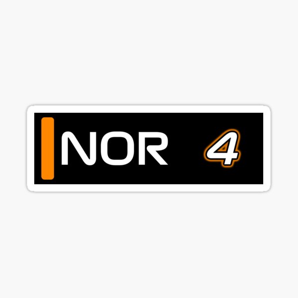 "Formula 1 2022 Lando Norris Number 4 TV Graphic" Sticker for Sale by ...