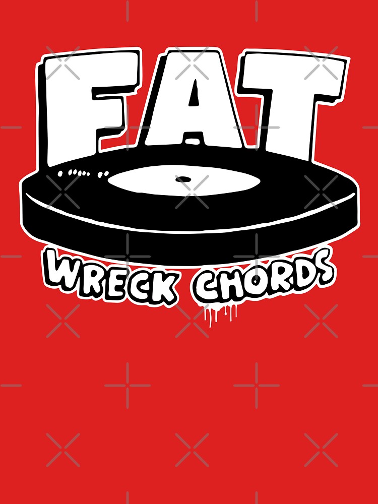 "Fat Records Print" T-shirt for Sale by sutimo | Redbubble | fat wreck ...