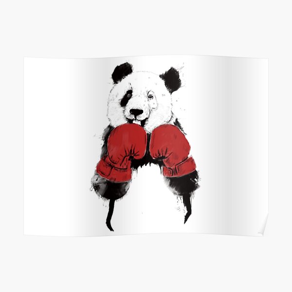"Boxing Animal Funny Boxer Panda Winner " Poster for Sale by Ildar012 ...