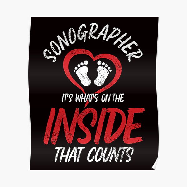 "Sonographer Pregnancy Ultrasound Echography Doctor Hospital" Poster by ...