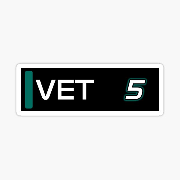 "Formula 1 2022 Sebastian Vettel Number 5 TV Graphic" Sticker for Sale ...