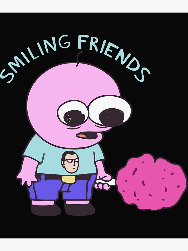 "Smiling Friends - smiling friends cat - smiling friends gleb " Poster ...