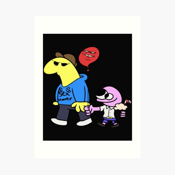 "Smiling Friends - smiling friends cat - smiling friends gleb " Art ...