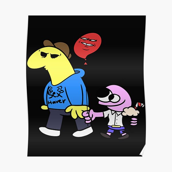 "Smiling Friends - smiling friends cat - smiling friends gleb " Poster ...