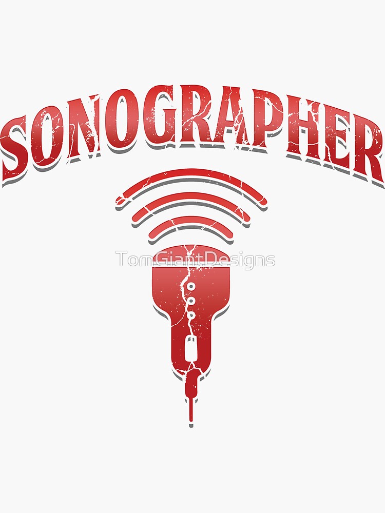 "Sonographer Ultrasound Sonography Echography Hospital Doctor" Sticker ...
