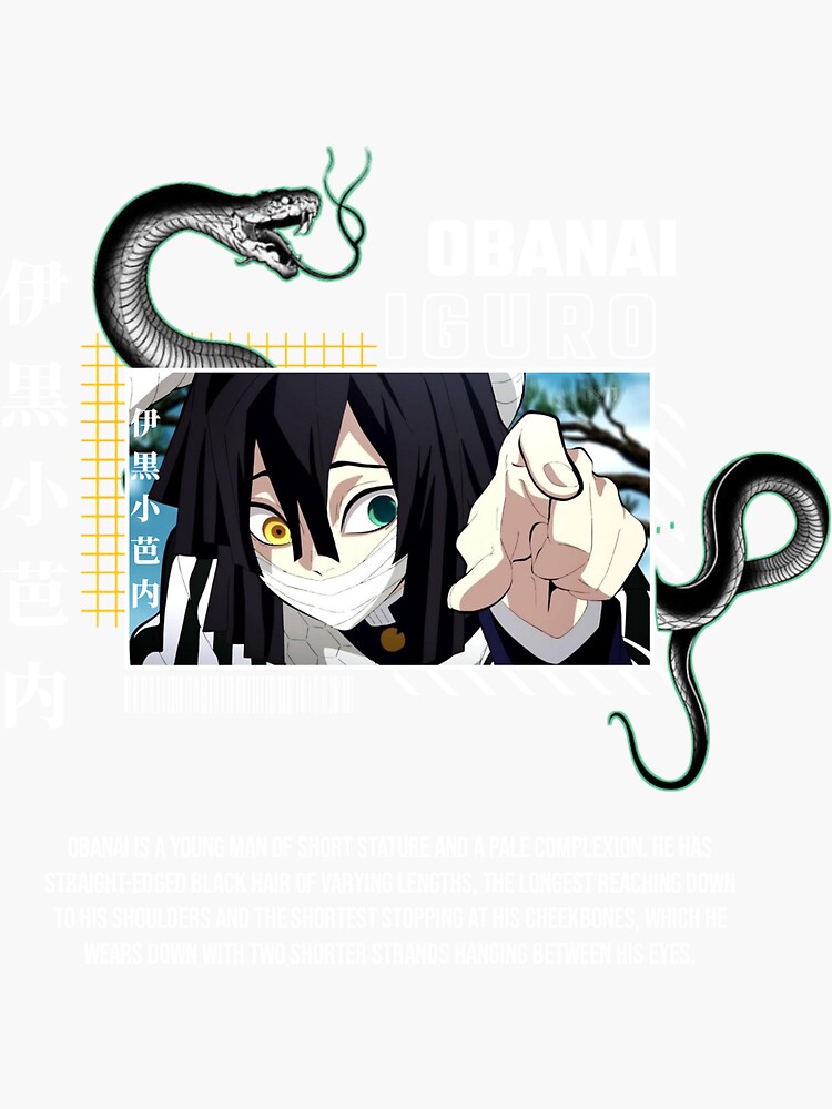 "obanai iguro" Sticker by kemos45 | Redbubble