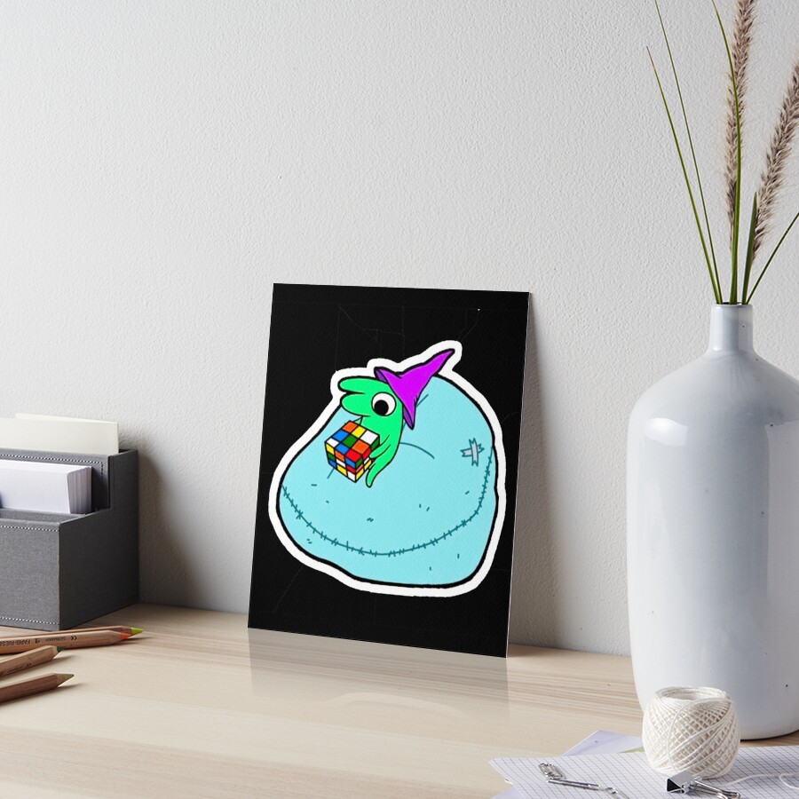 "Gleb Smiling Friends " Art Board Print by JAndriea | Redbubble