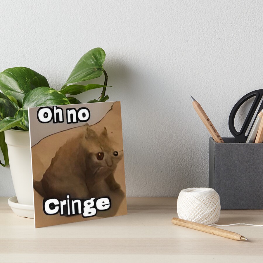 "oh no cringe memes" Art Board Print by phs-shop | Redbubble