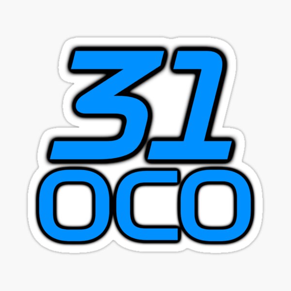 "Formula 1 2022 Esteban Ocon Number 31 Initials" Sticker by ...