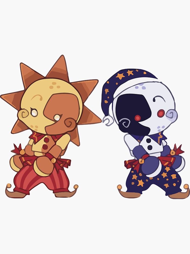 " sundrop and moondrop 9" Sticker for Sale by uriel004 | Redbubble