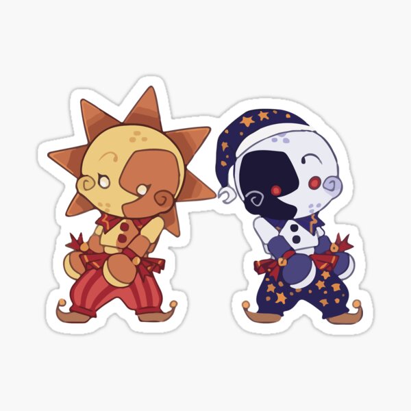 " sundrop and moondrop 9" Sticker for Sale by uriel004 | Redbubble