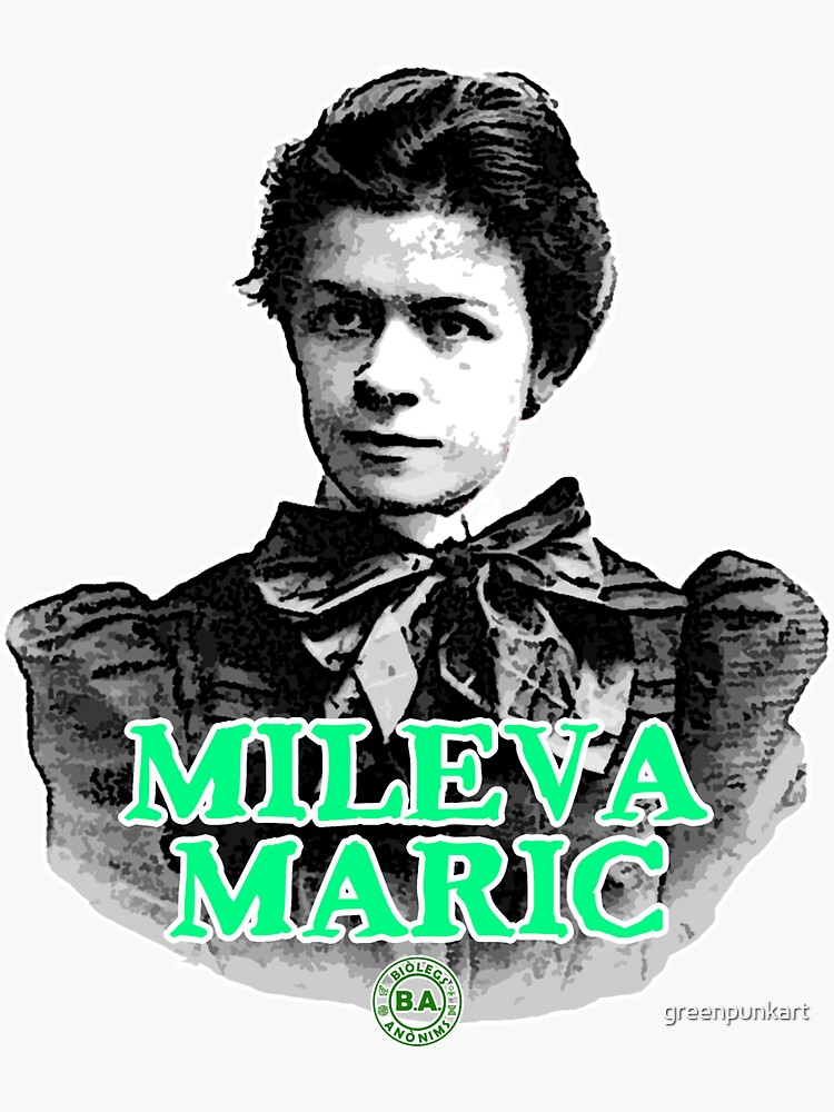 "Mileva Maric " Sticker for Sale by greenpunkart | Redbubble