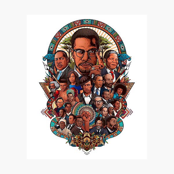 "Black History Leaders Collage Inspirational African American - Art The ...