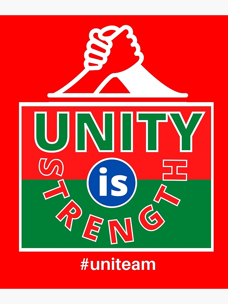 "Unity is Strength" Poster for Sale by mytotesare | Redbubble