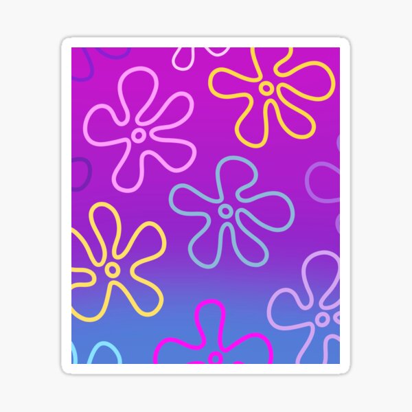 Sponge Flowers Sticker By Bellesutcliffe Redbubble