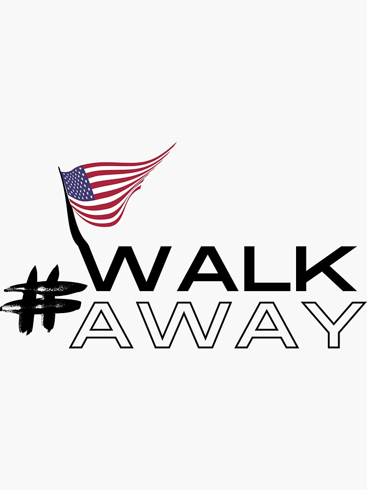 " #WalkAway Movement" Sticker by marouanehanaf05 | Redbubble