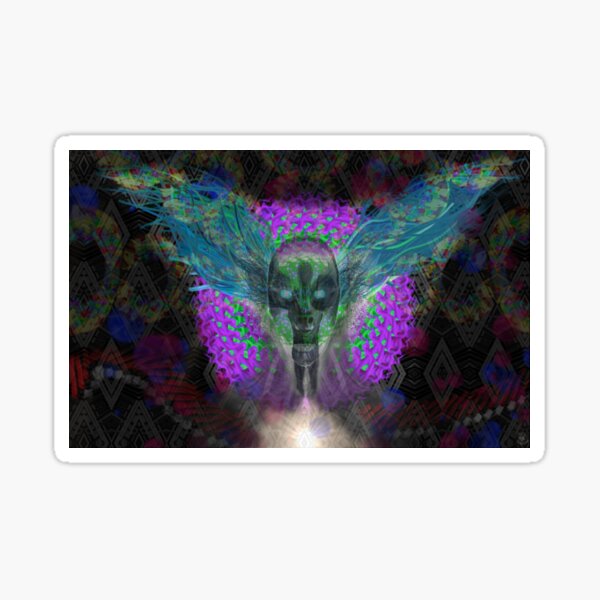"Dark Angel Mask" Sticker by GrimKatDesigns | Redbubble