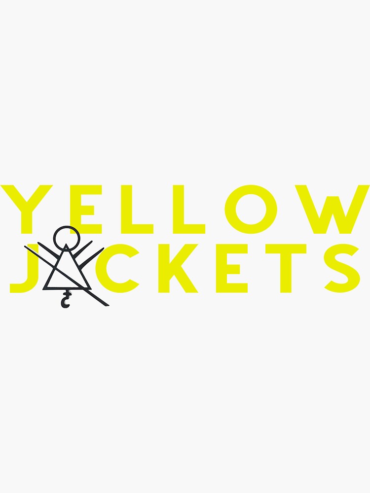 "YellowJackets Design Symbol Typography Sticker" Sticker by ...
