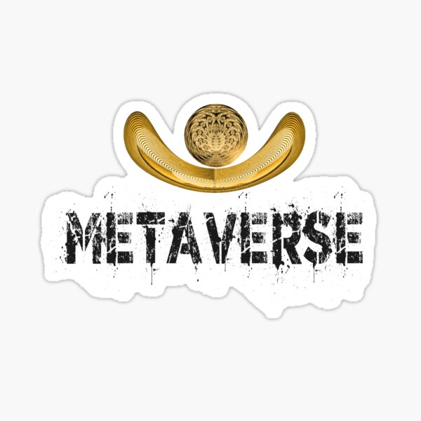 "Metaverse Millionaire Liquid Gold Sacred Geometry 3D " Sticker for ...