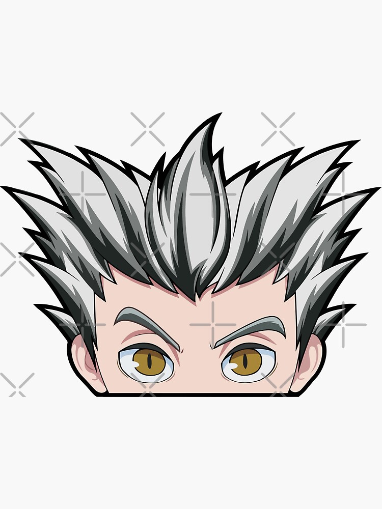 "Bokuto from haikyuu" Sticker for Sale by Arteezan | Redbubble