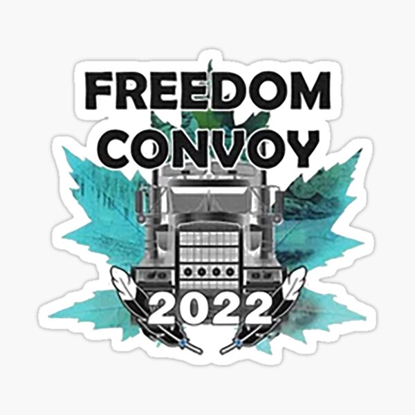 "Freedom Convoy 2022" Sticker by Lamisshop | Redbubble