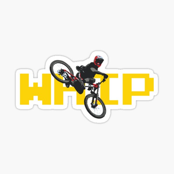 "Whip DH Enduro Mtb Downhill Bike illustration mountain bikes" Sticker ...