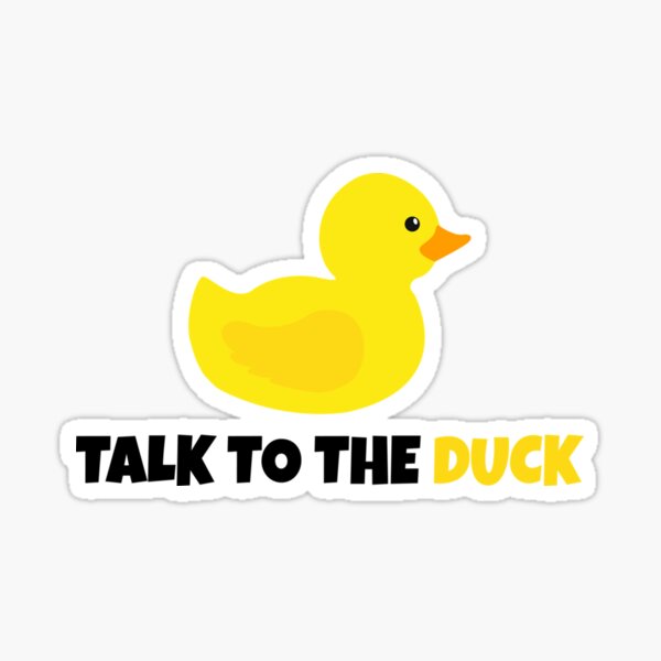 "Developer Programmer Programming Duck Sticker" Sticker by ...