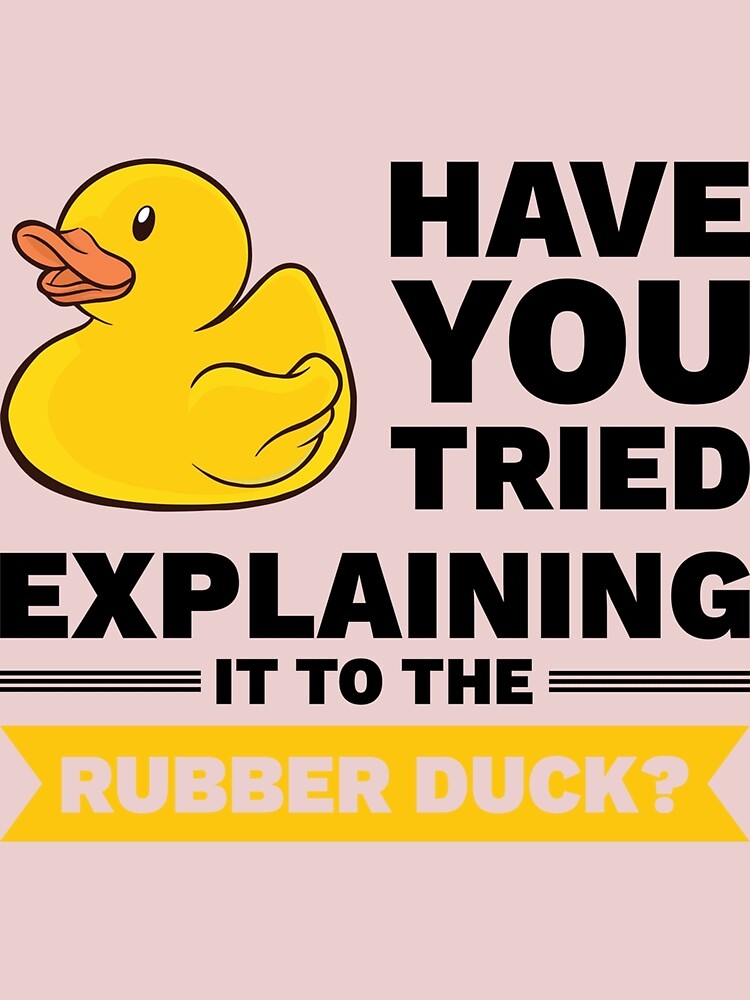 "Developer Programming Duck Rubber Duck Sticker" Art Print by ...