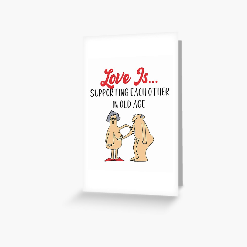 Love Is Supporting Each Other In Old Age Old Couple Love Valentines