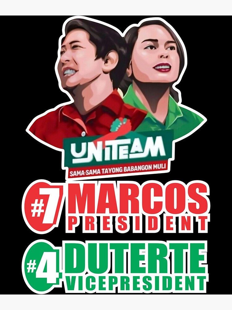 "marcos duterte uniteam 2022 " Photographic Print by JuanRepublics ...