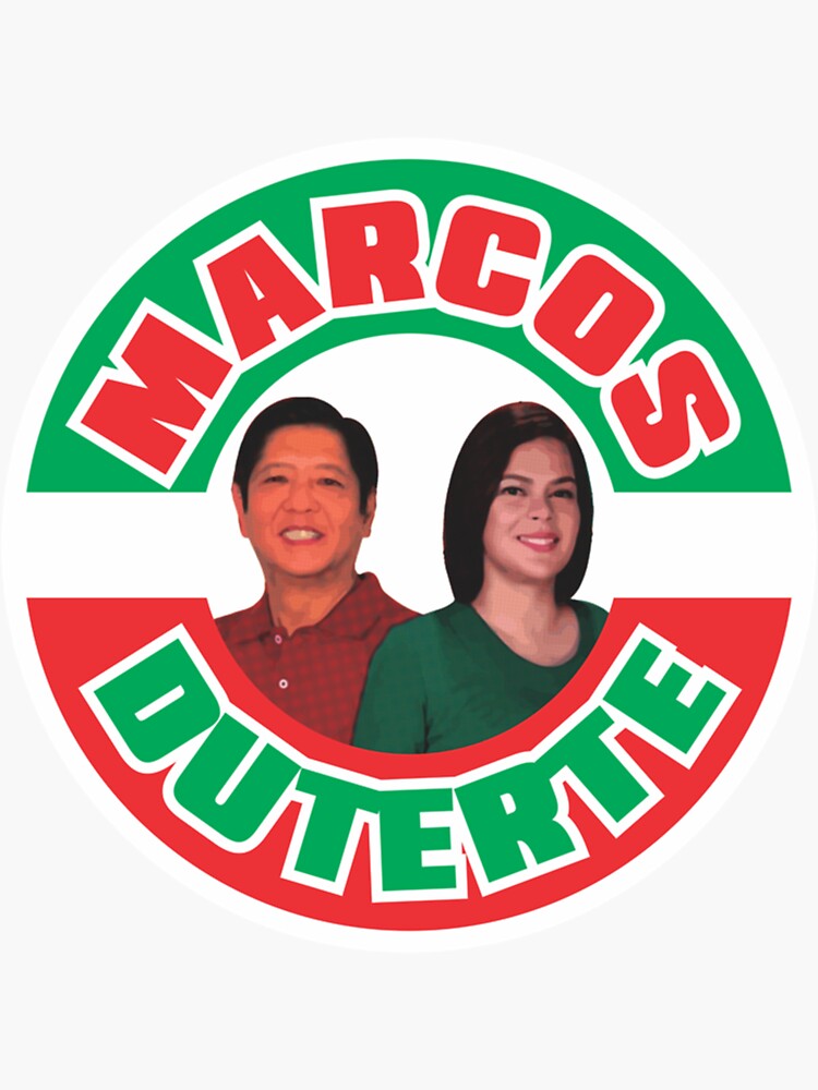 "Marcos Duterte Round Logo with Image " Sticker for Sale by ...