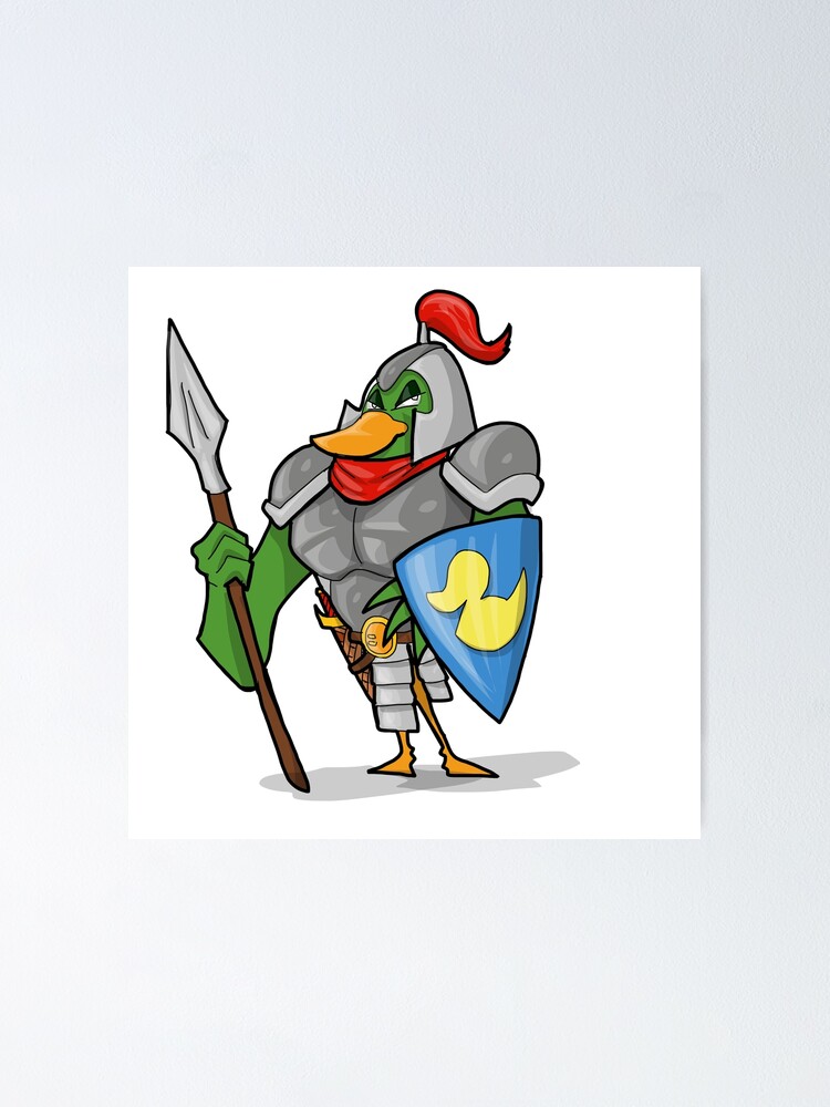 "Warrior duck " Poster by Pittstop | Redbubble