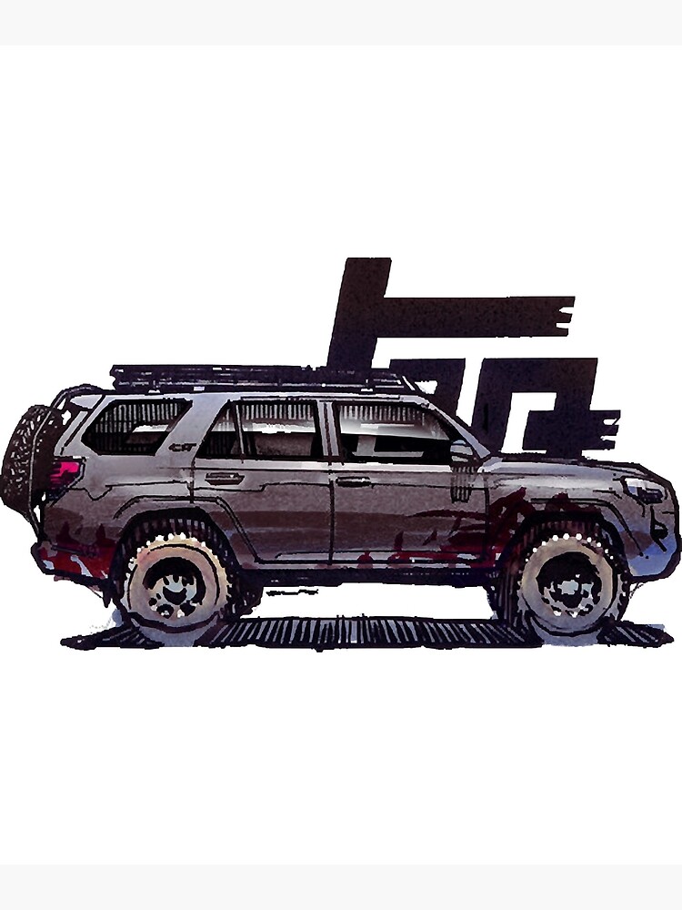 Póster «5th Gen 4Runner TRD - Camiseta negra» de RuleJuli | Redbubble