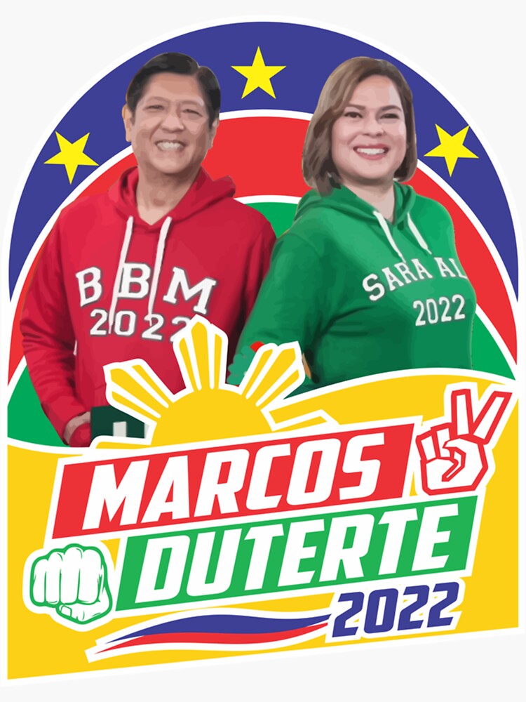 "PINOY COLORS BBM SARA 2022 " Sticker by JuanRepublics | Redbubble