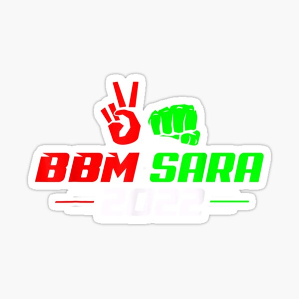 "President Peace Red BBM Sara Bong Bong Marcos 2022 " Sticker for Sale ...