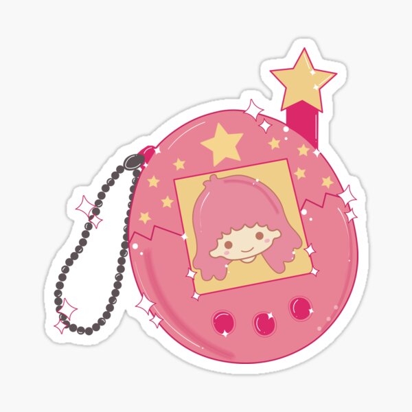 "Kawaii Lala Pink Virtual pet videogame" Sticker by HarajukuTrend ...