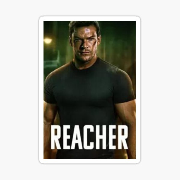"Reacher" Sticker by Talk-C | Redbubble