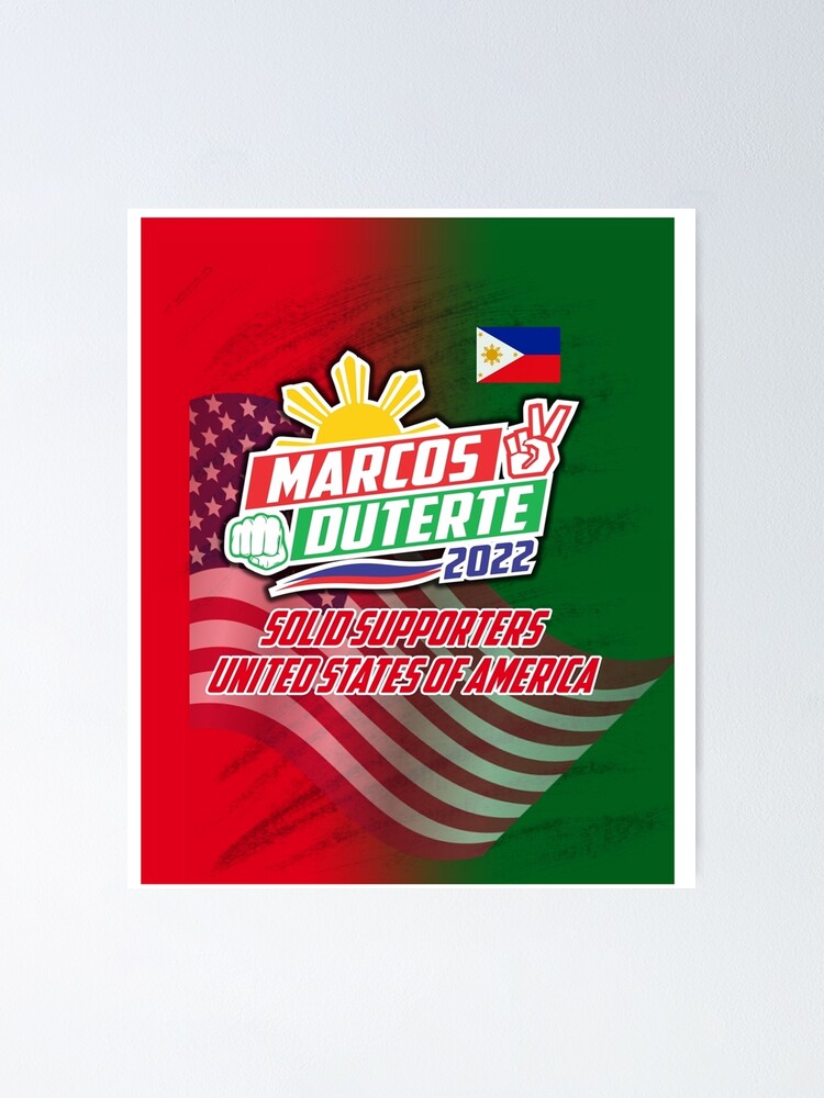 "USA Marcos Duterte Graphic " Poster by JuanRepublics | Redbubble