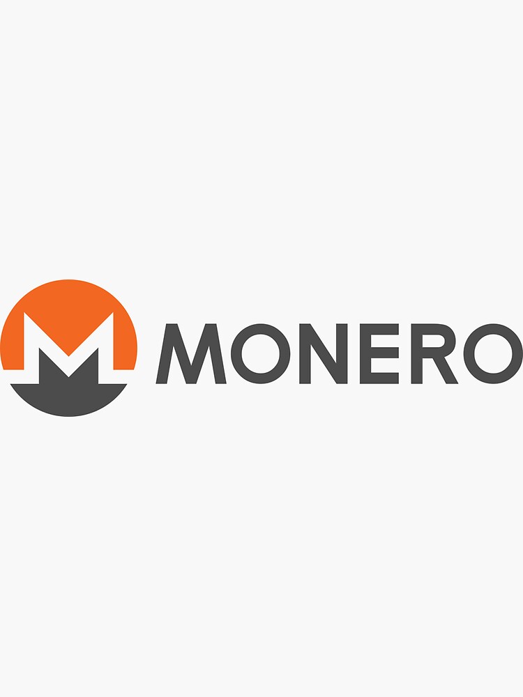 "Monero Logo" Sticker for Sale by OptivShop | Redbubble