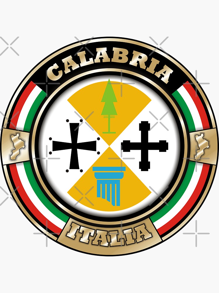 "Calabria Italia stemma" Sticker for Sale by SoulSafe | Redbubble