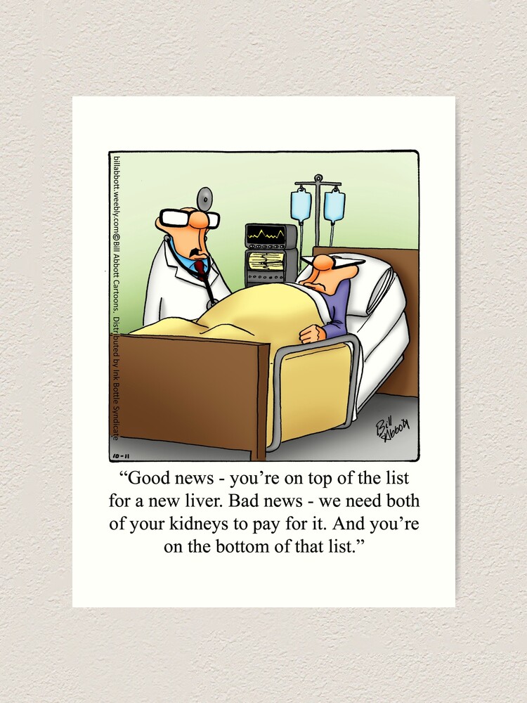 "Funny "Spectickles" Healthcare Cartoon" Art Print by abbottoons ...