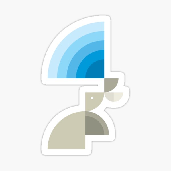 "Quadrant Elephant " Sticker for Sale by Annisabeldesign | Redbubble