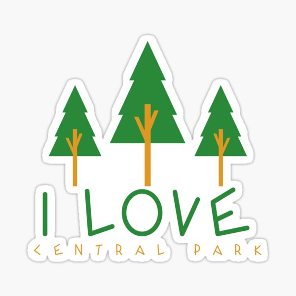 "I Love Central Park" Sticker for Sale by Discendo | Redbubble