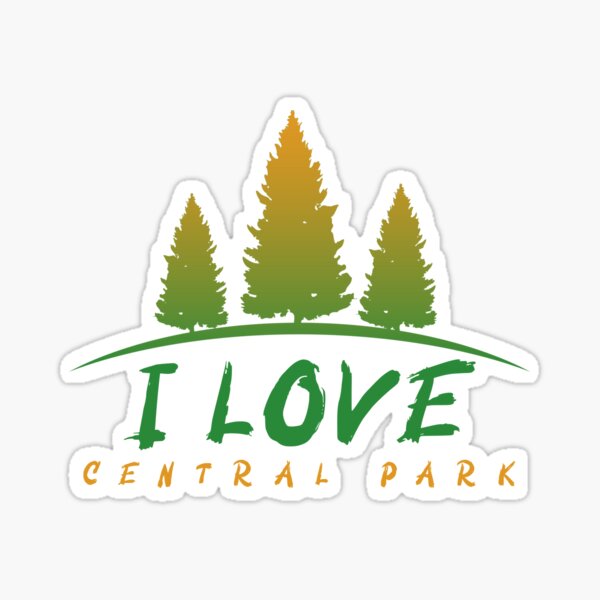 "I Love Central Park" Sticker by Discendo | Redbubble