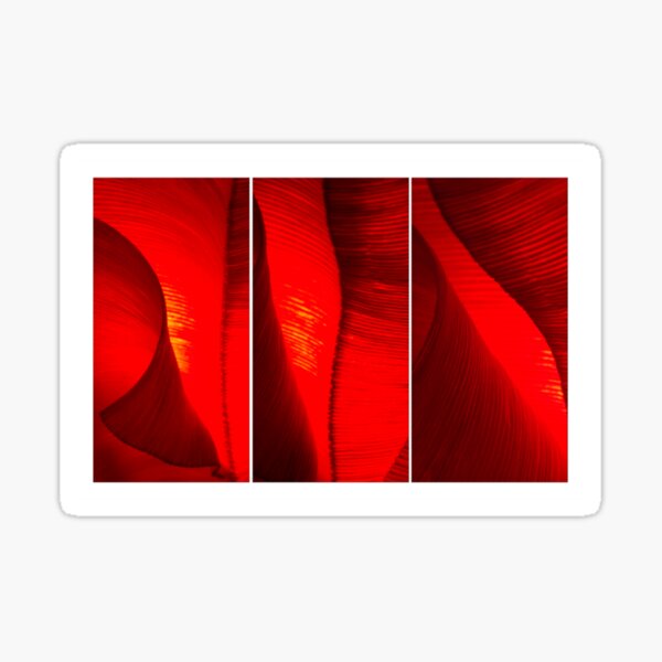 "Red Quadrants " Sticker by Annisabeldesign | Redbubble