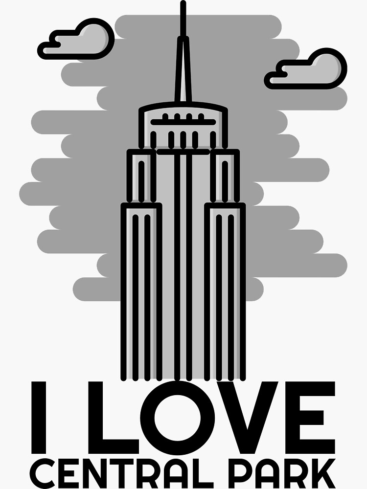 "I Love Central Park" Sticker for Sale by Discendo | Redbubble