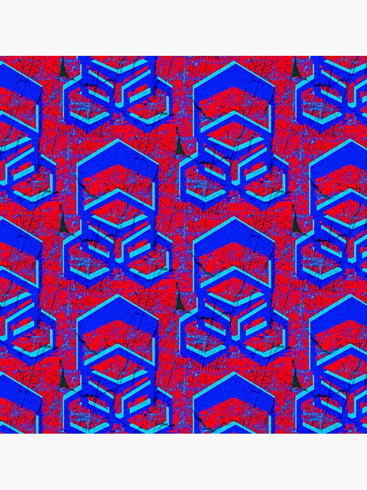 "Blue Quadrant " Sticker by Annisabeldesign | Redbubble